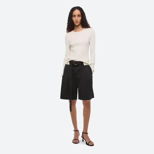 Helmut Lang Wide Pleated Shorts