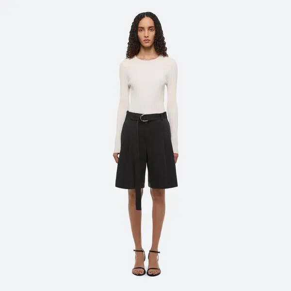 Helmut Lang Wide Pleated Shorts