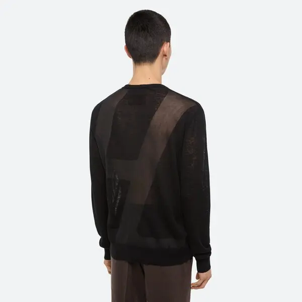 Helmut Lang Sheer Logo Sweater