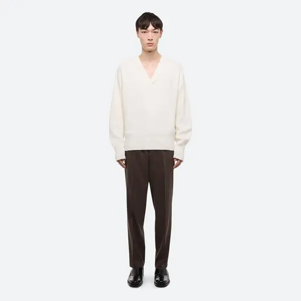 Helmut Lang Ribbed V-neck Sweater