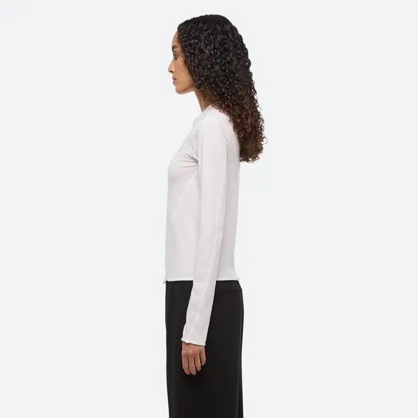 Helmut Lang Twisted Long-sleeved Tee - Optic White
