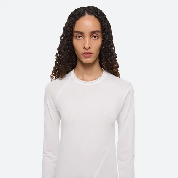 Helmut Lang Twisted Long-sleeved Tee - Optic White