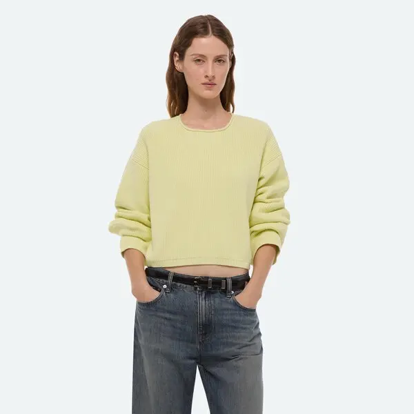 Helmut Lang Cropped Crewneck - Butte
