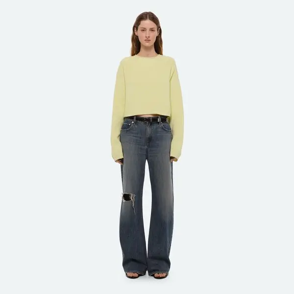 Helmut Lang Cropped Crewneck - Butte