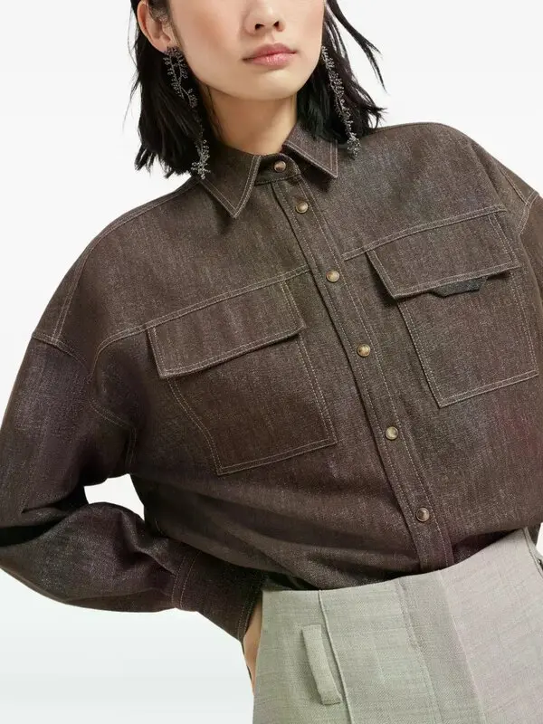 Brunello Cucinelli Contrast-lining Shirt