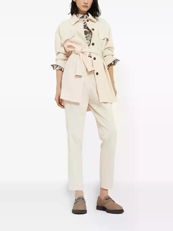 Brunello Cucinelli Leather Loafers - Neutrals