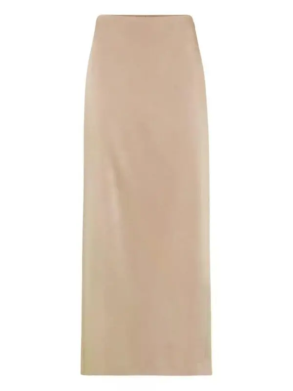 Brunello Cucinelli High-waist Midi Skirt - Neutrals