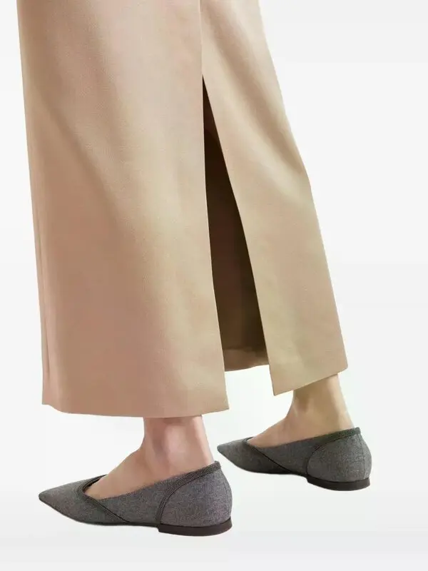 Brunello Cucinelli High-waist Midi Skirt - Neutrals
