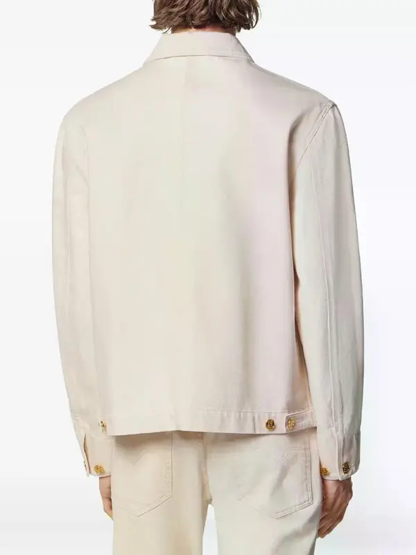 Versace Medusa Biggie Cargo Denim Jacket - Neutrals