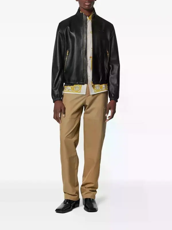 Versace Plongé Leather Jacket