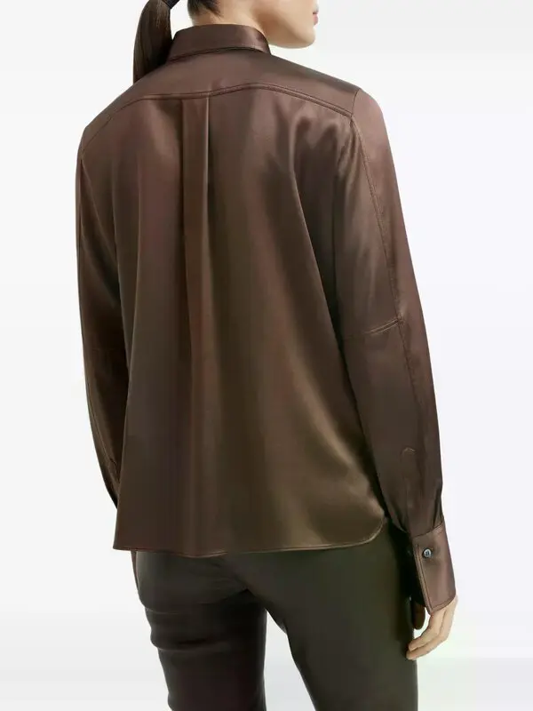 Brunello Cucinelli Silk Shirt - Brown