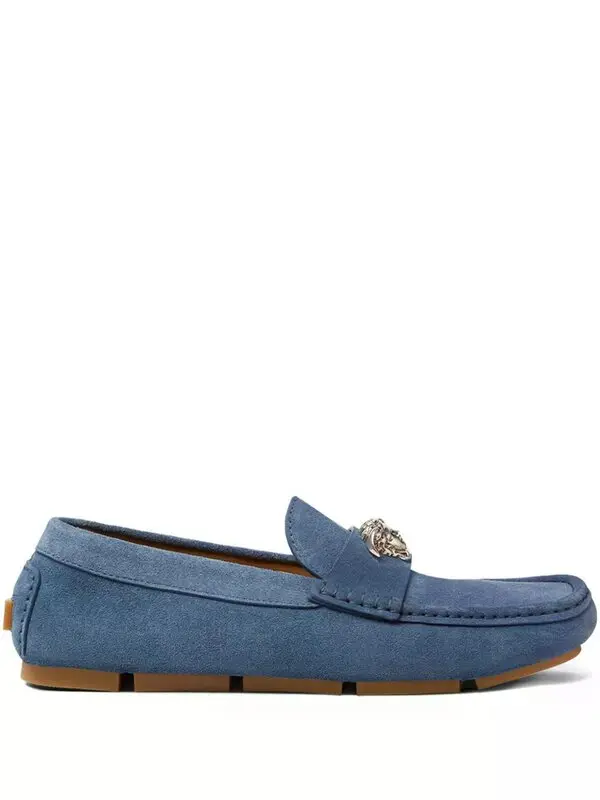 Versace La Medusa Suede Loafers