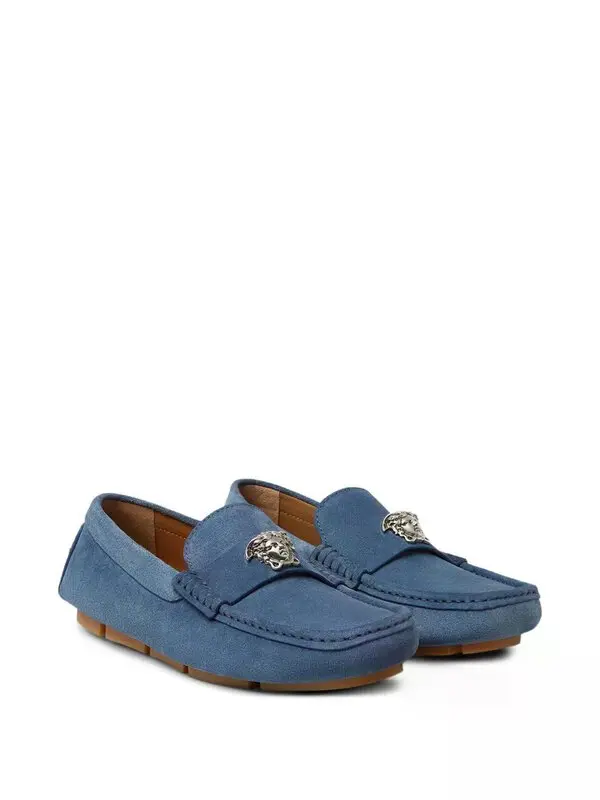 Versace La Medusa Suede Loafers
