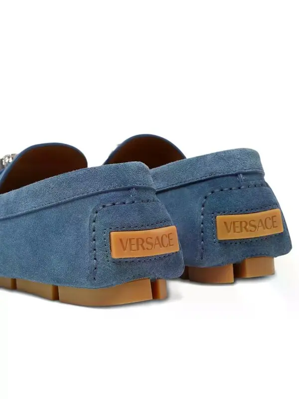 Versace La Medusa Suede Loafers