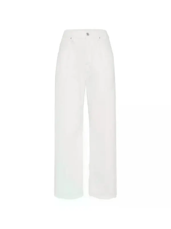 Brunello Cucinelli Contemporary Square Trousers - White