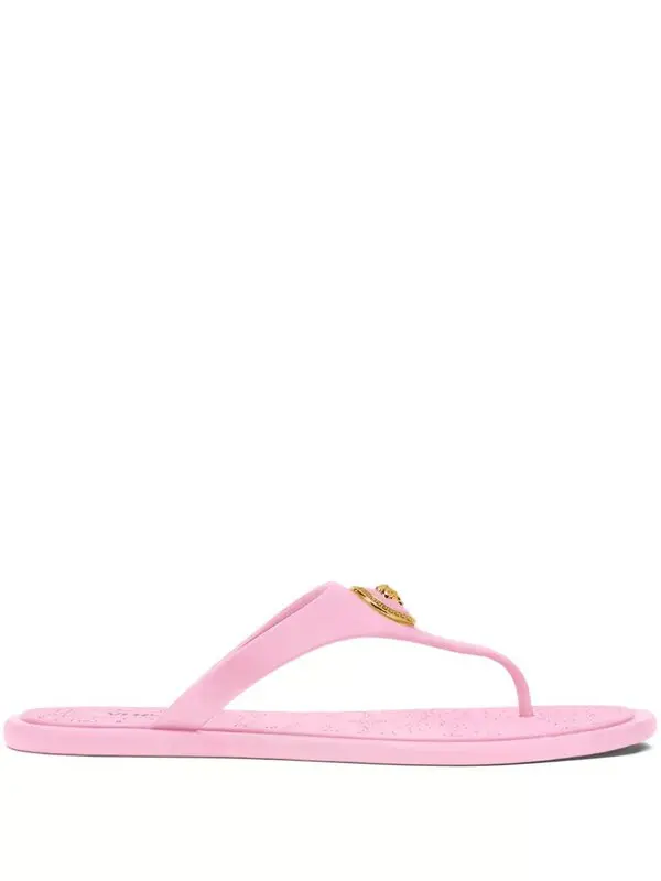 Versace Alia Metallic-detail Flip-flops - Pink