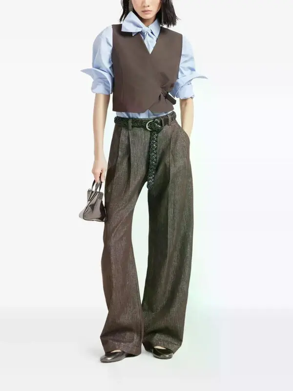 Brunello Cucinelli V-neck Waistcoat - Brown