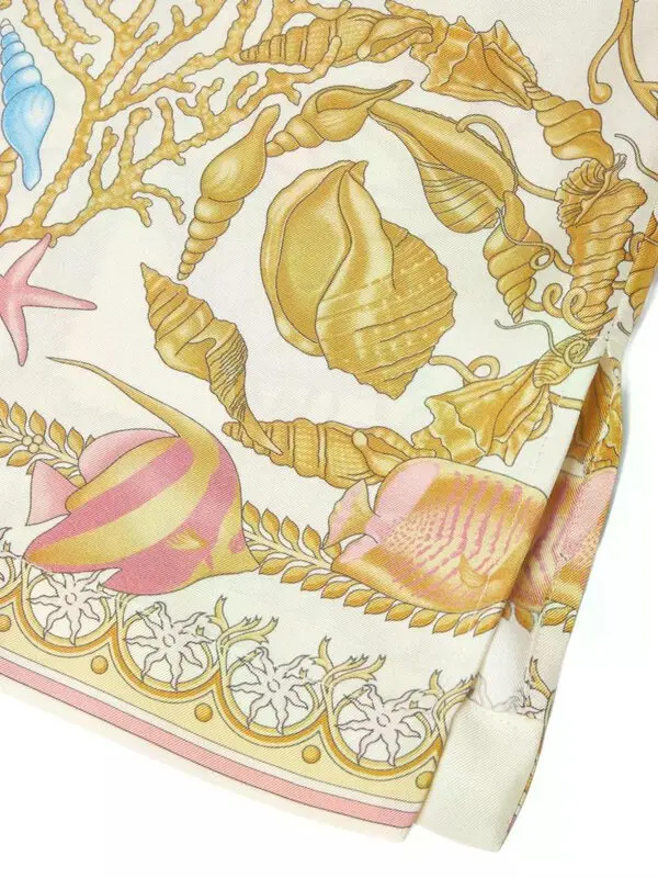 Versace Underwater Barocco Silk Shirt