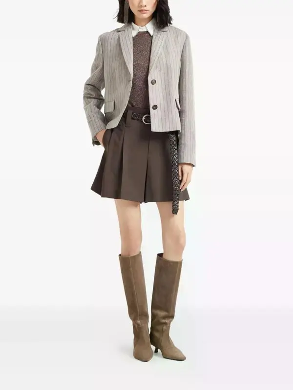 Brunello Cucinelli Round Neck T-shirt - Brown
