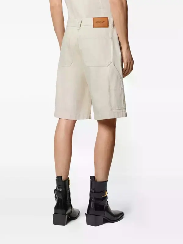 Versace Medusa Biggie Denim Cargo Shorts