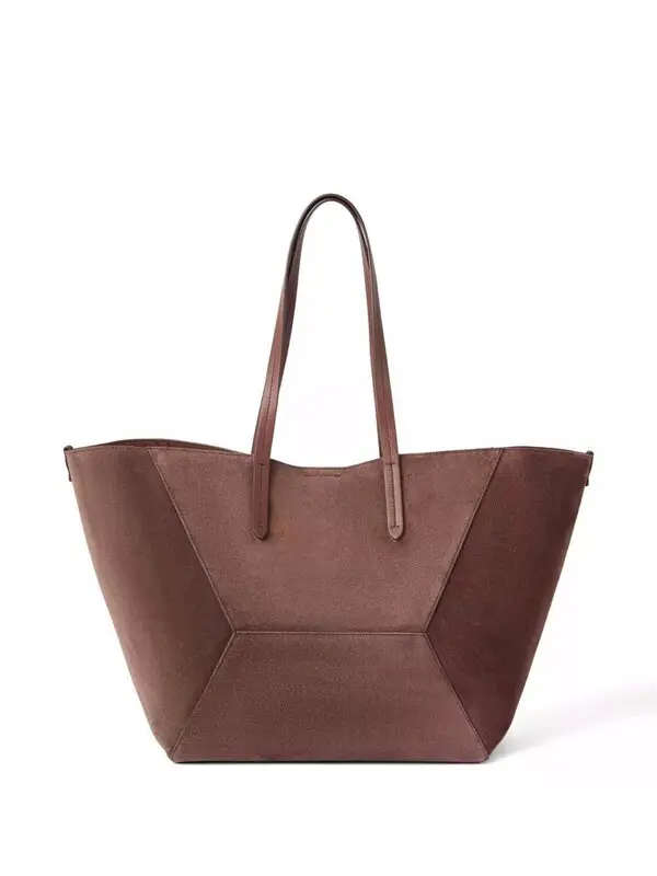 Brunello Cucinelli Suede Tote Bag - Red