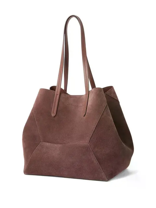 Brunello Cucinelli Suede Tote Bag - Red