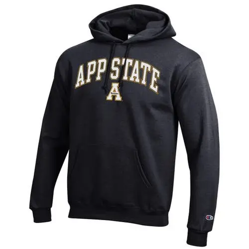 Champion Appalachian State Mountaineers Arch Over Logo Pullover Hoodie - Black