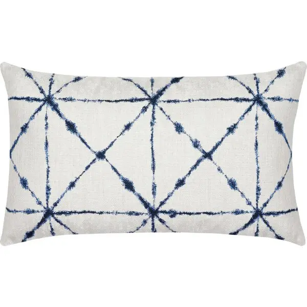 ELAINE SMITH Trilogy Indoor & Outdoor Woven Accent Pillow - Indigo