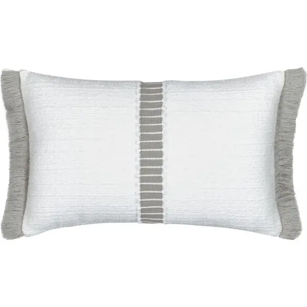ELAINE SMITH Deluxe Boucle Textured Indoor & Outdoor Woven Accent Pillow - Cloud