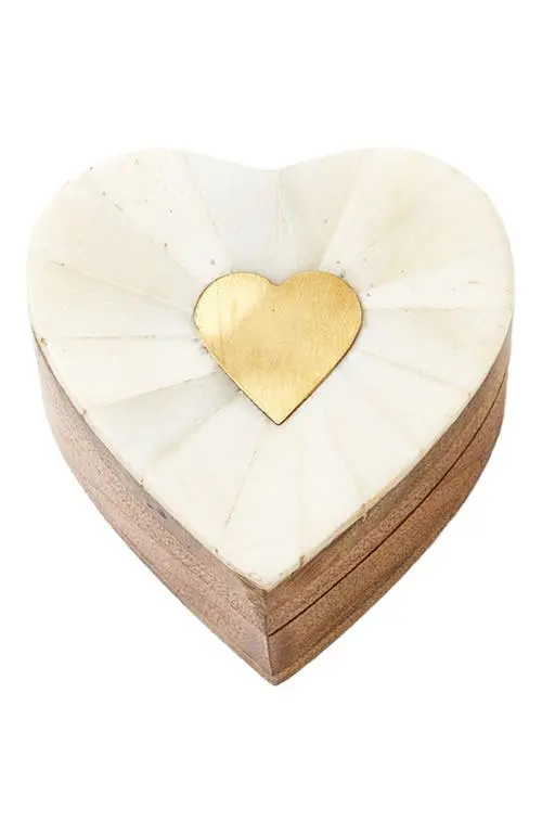 MATR BOOMIE Mukhendu Heart Keepsake Boxbone - White/gold