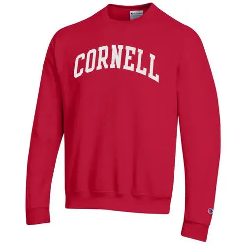 Champion Cornell Big Basic Arch Fleece Pullover Sweatshirt