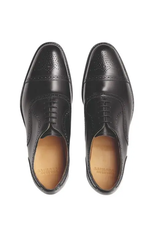 CHARLES TYRWHITT Leather Oxford Brogue Shoes - Black