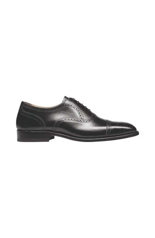 CHARLES TYRWHITT Leather Oxford Brogue Shoes - Black