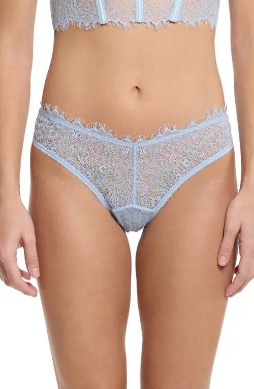 Hanky Panky Sheer Seduction Natural Rise Thong - Touch The Sky Blue