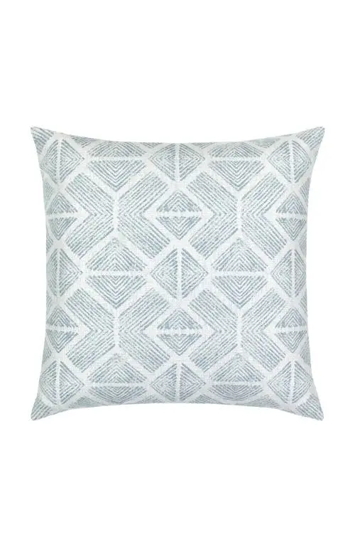 ELAINE SMITH Bakuba Indoor & Outdoor Woven Accent Pillow - Stream