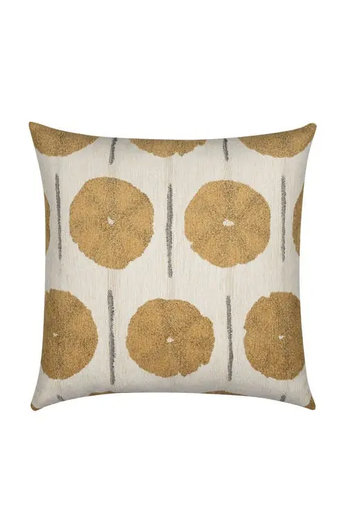 ELAINE SMITH Solstice Jacquard Indoor & Outdoor Woven Accent Pillow - Gold
