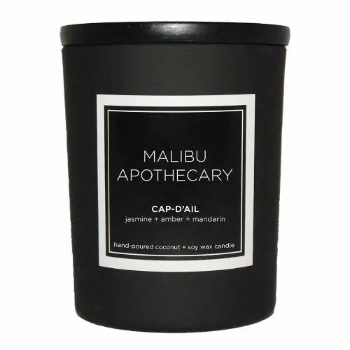 MALIBU APOTHECARY Mini Matte Black Candle - Laguna Beach