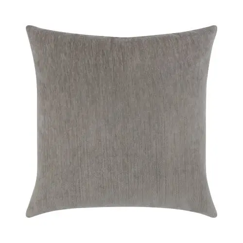 Elaine Smith Luxe Velour Plush Chenille Indoor & Outdoor Woven Accent Pillow - Pewter