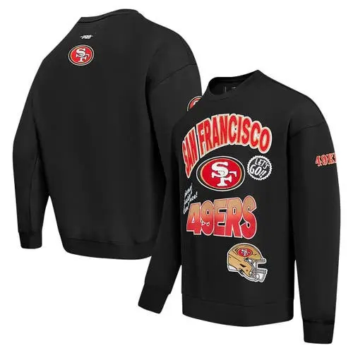 PRO STANDARD San Francisco 49ers Turn It Up Drop Shoulder Pullover Sweatshirt