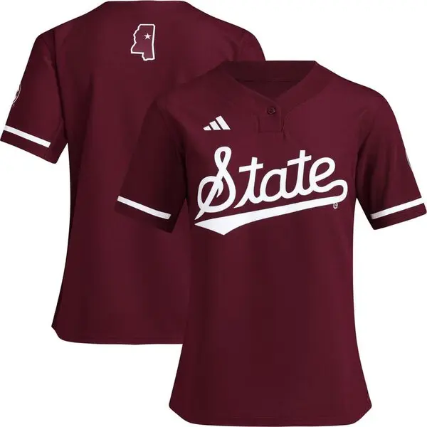 Adidas Mississippi State Bulldogs Replica Softball Jersey - Maroon