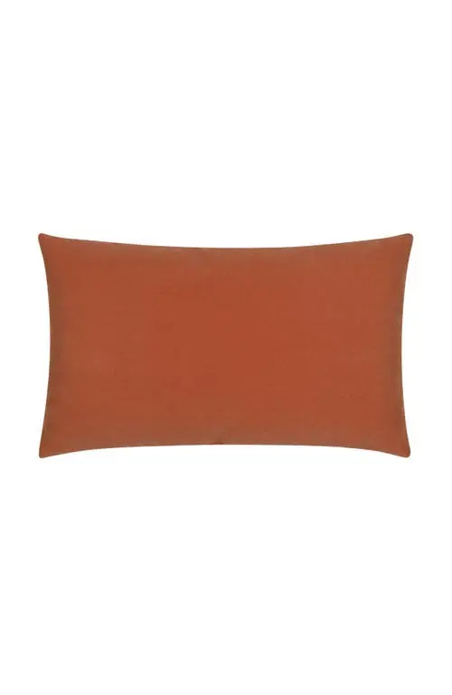 ELAINE SMITH Plush Velvet Indoor & Outdoor Woven Accent Pillow - Papaya