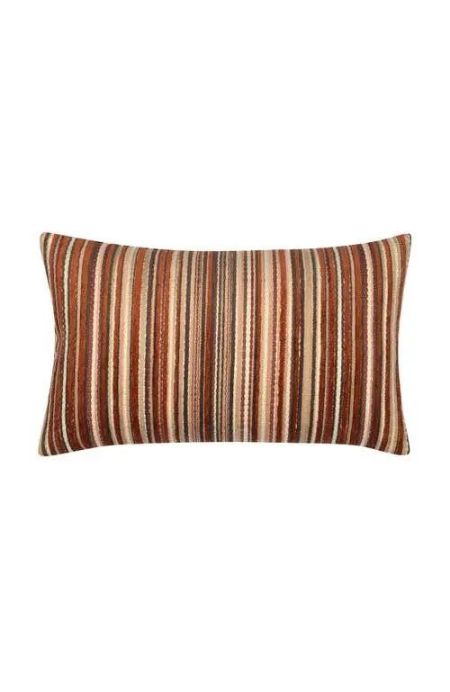 ELAINE SMITH Plush Velvet Indoor & Outdoor Woven Accent Pillow - Spice
