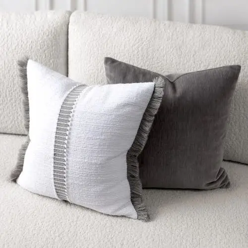 Elaine Smith Deluxe Boucle Textured Indoor & Outdoor Woven Accent Pillow