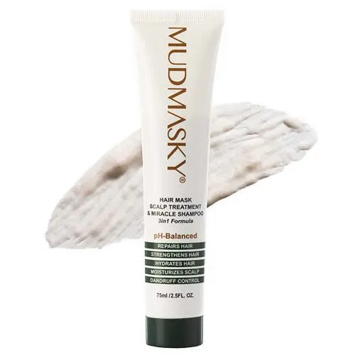 MUDMASKY Hair Mask Scalp Treatment And Miracle Shampoo 2.5oz - None