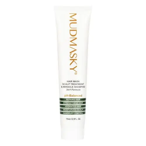 MUDMASKY Hair Mask Scalp Treatment And Miracle Shampoo 2.5oz