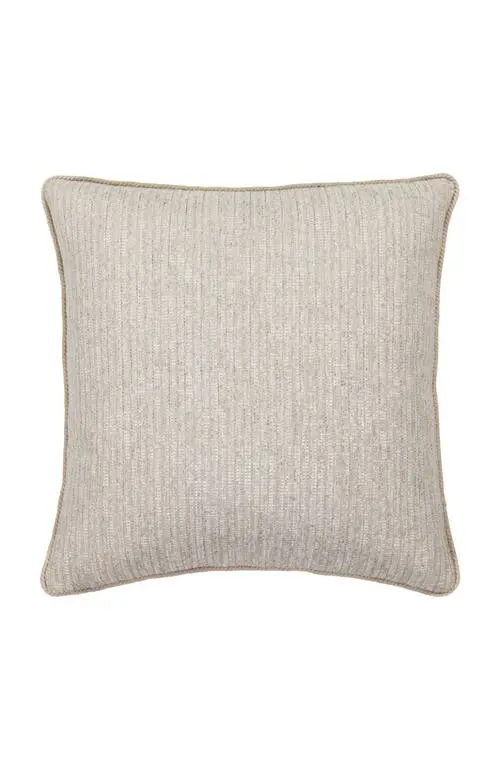 ELAINE SMITH Sumptuous Soft Chenille Fringed Indoor & Outdoor Woven Accent Pillow - Fawn