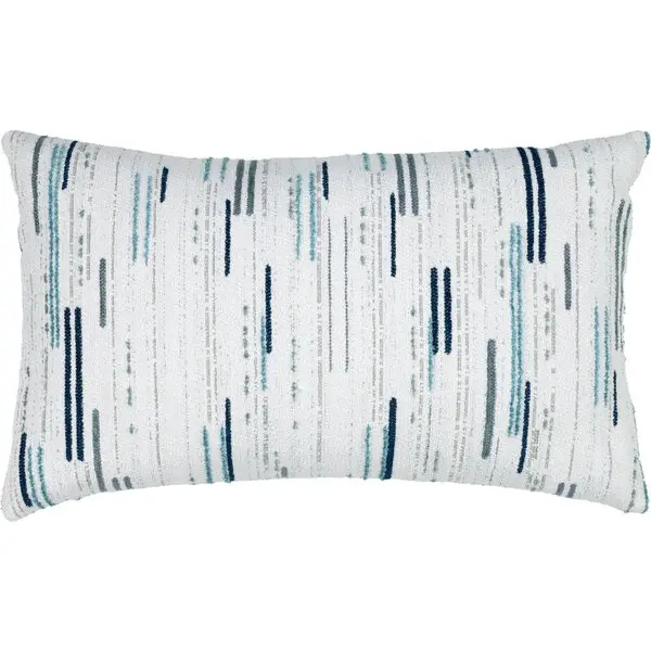ELAINE SMITH Connection Boucle Indoor & Outdoor Woven Accent Pillow - Ocean