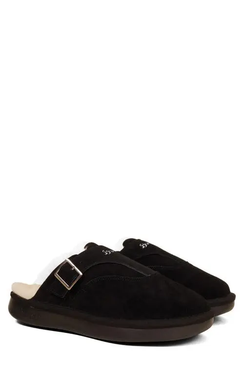 BRUNCH Gender Inclusive Amour Genuine Shearling Slipper - Black