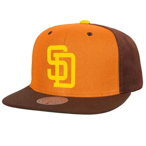 Mitchell & Ness San Diego Padres Cooperstown Collection Basic Flip Snapback Hat