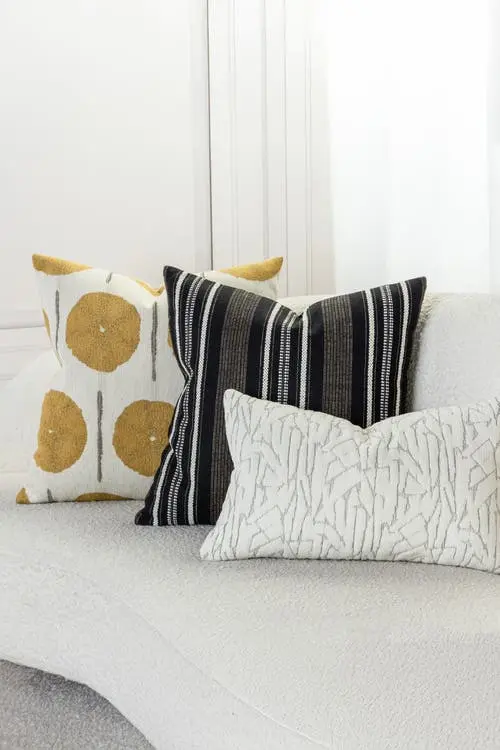 Elaine Smith Synchronize Dimensional Chenille Indoor & Outdoor Woven Accent Pillow